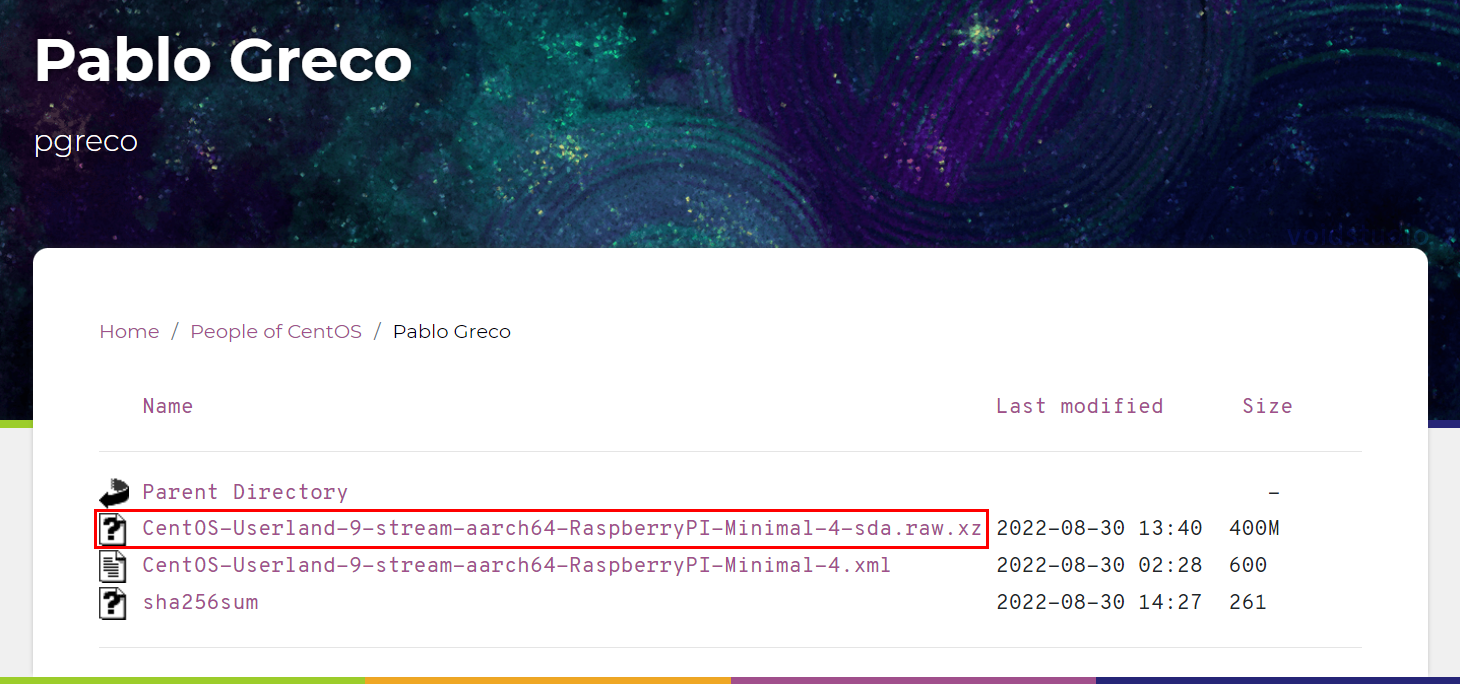 Raspberry Pi 4にCentOS Stream9をインストールしてみた | voidの中の人